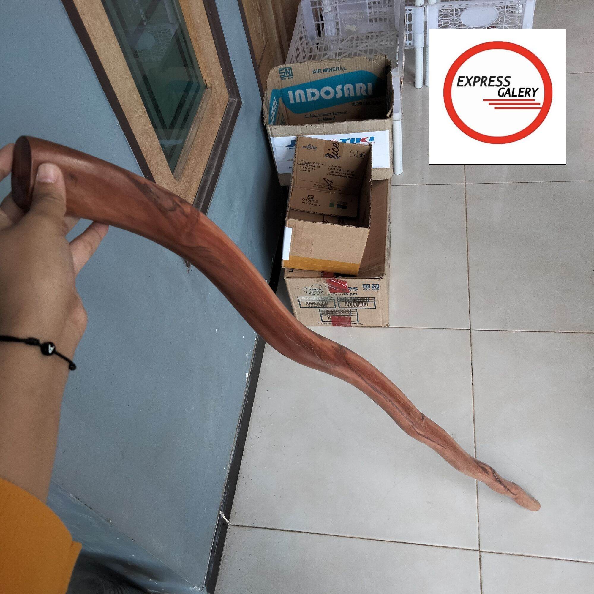 tongkat jalan kayu stigi setegi santegi laut model nabi x722 | Lazada ...