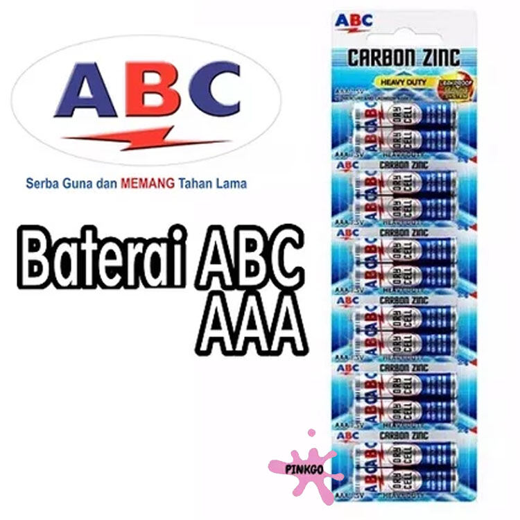 Pinkgo - BATERAI ABC BIRU AAA A3/ ABC BATTERY BIRU AAA A3 1,5 VOLT ISI ...