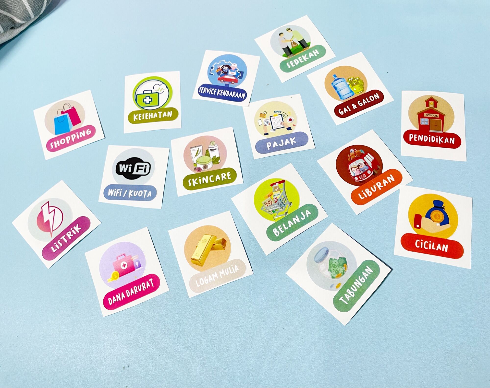 Stiker Budgeting Keuangan Sticker Dompet Pintar Label Isi 16 Stiker ...