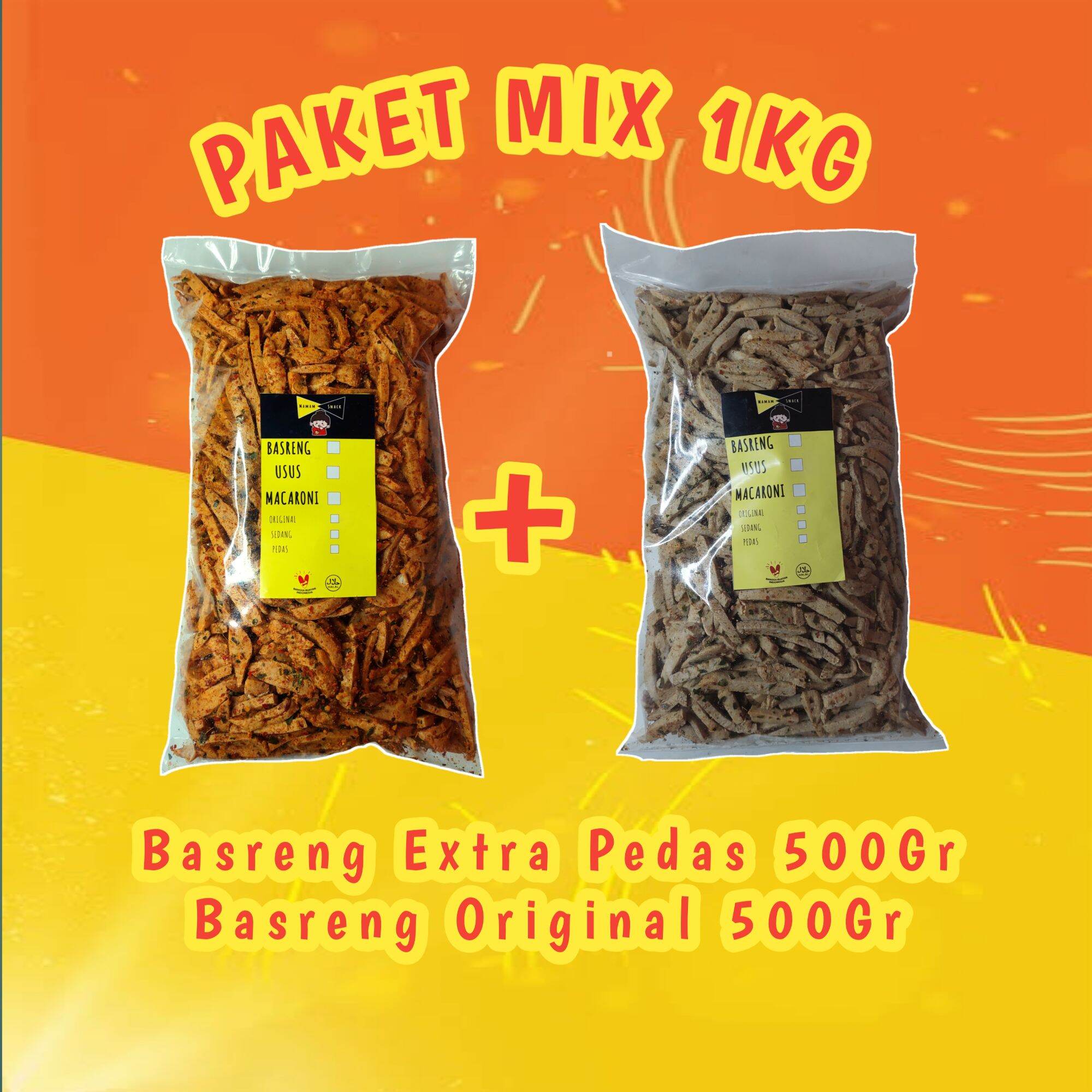 Basreng 1 KG Mix 2 Rasa Extra Pedas -Original | Lazada Indonesia