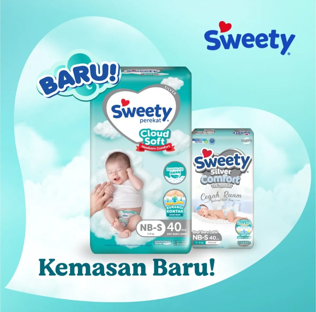 Sweety Popok Silver Comfort NB-S 40 Popok Bayi | Lazada Indonesia