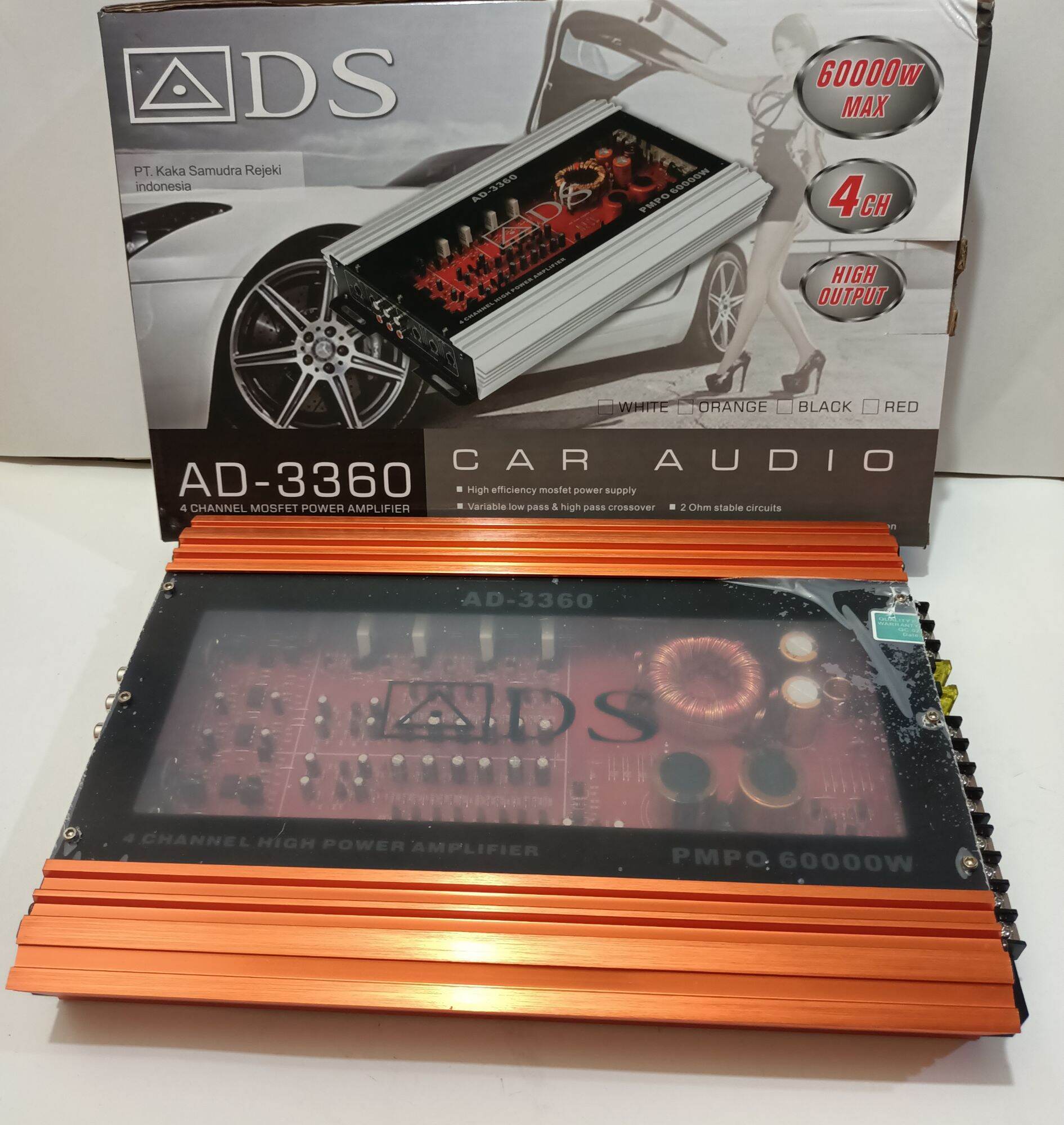 power amplifier ads AD-3360 power mobil 4 channel mosfet | Lazada Indonesia