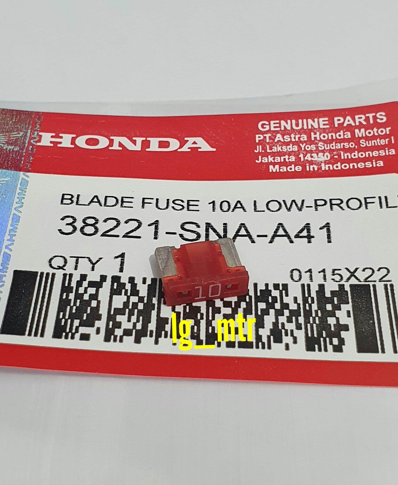 SEKRING FUSE BLADE MINI TANCAP TANPA KAKI 10A LOW PROFILE ADV 160 BEAT ...