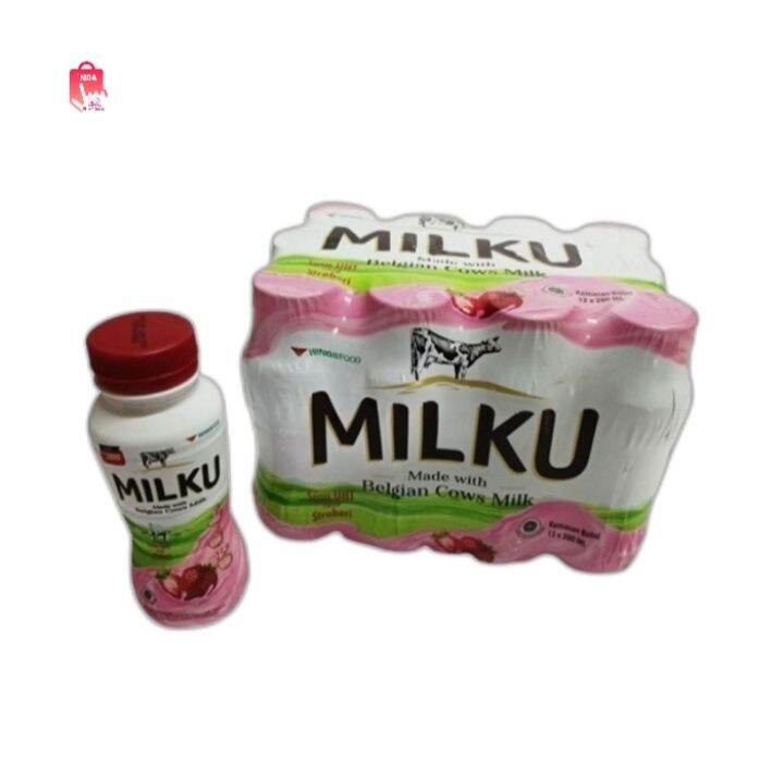 Milku Minuman Susu UHT Pet 200ml (1 pack/12 botol) | Lazada Indonesia
