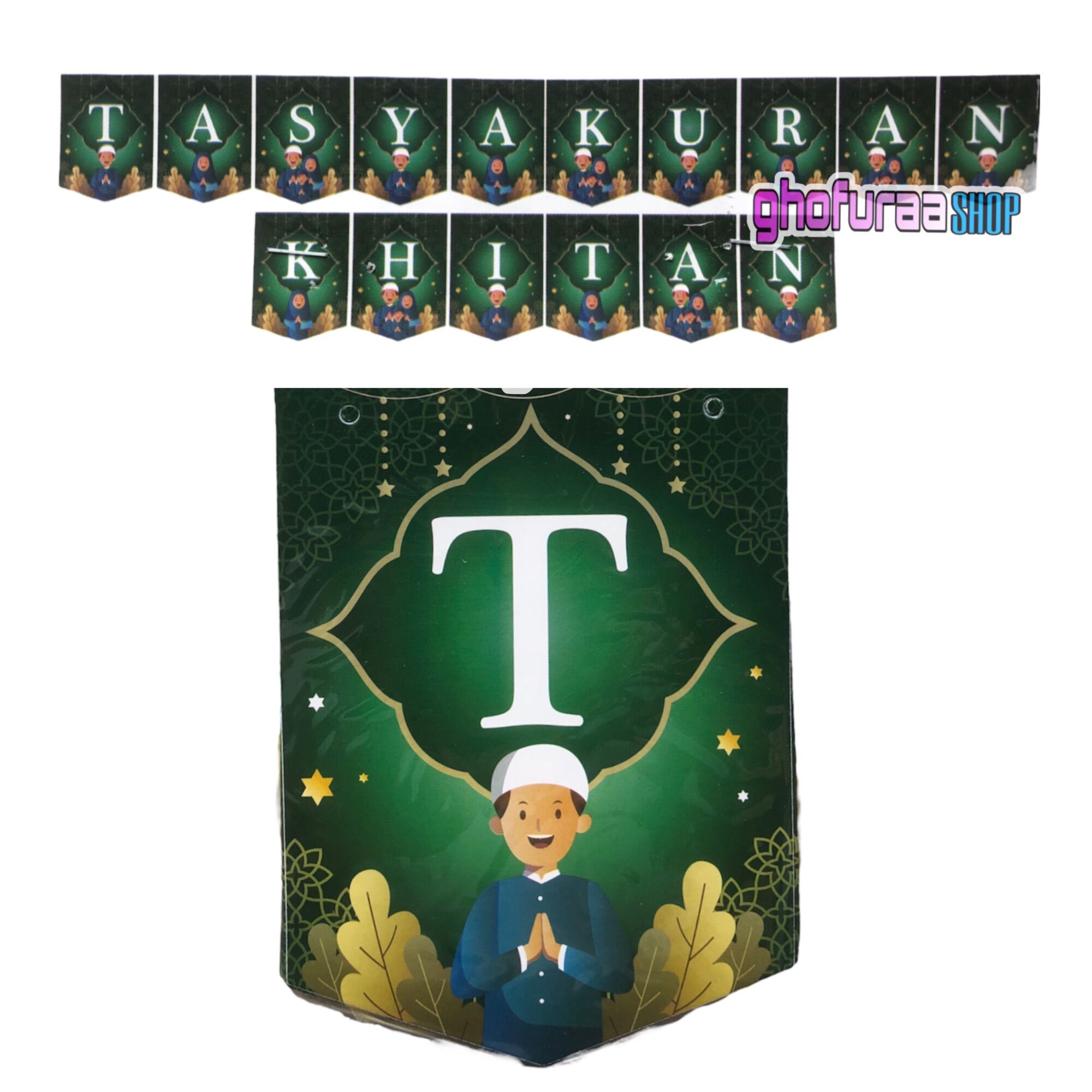 Bunting flag Tasyakuran khitan banner flag khitanan sunatan dekorasi ...