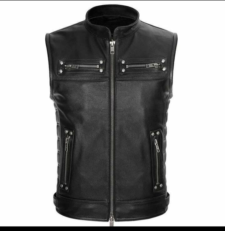 Rompi kulit rompi motor rompi biker | Lazada Indonesia