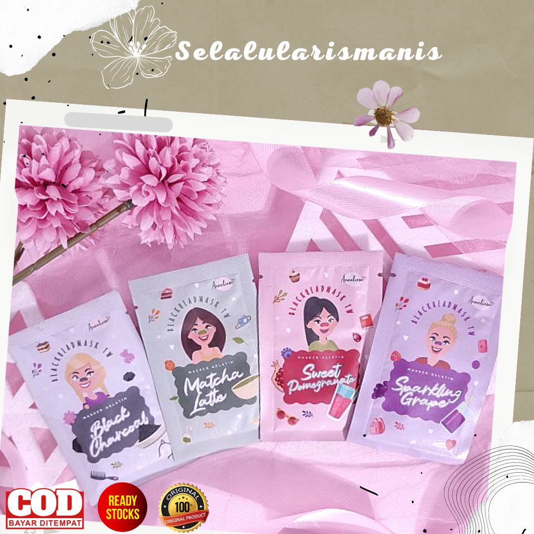 Masker wajah gelatin/ masker komedo by anneliese BPOM | Lazada Indonesia