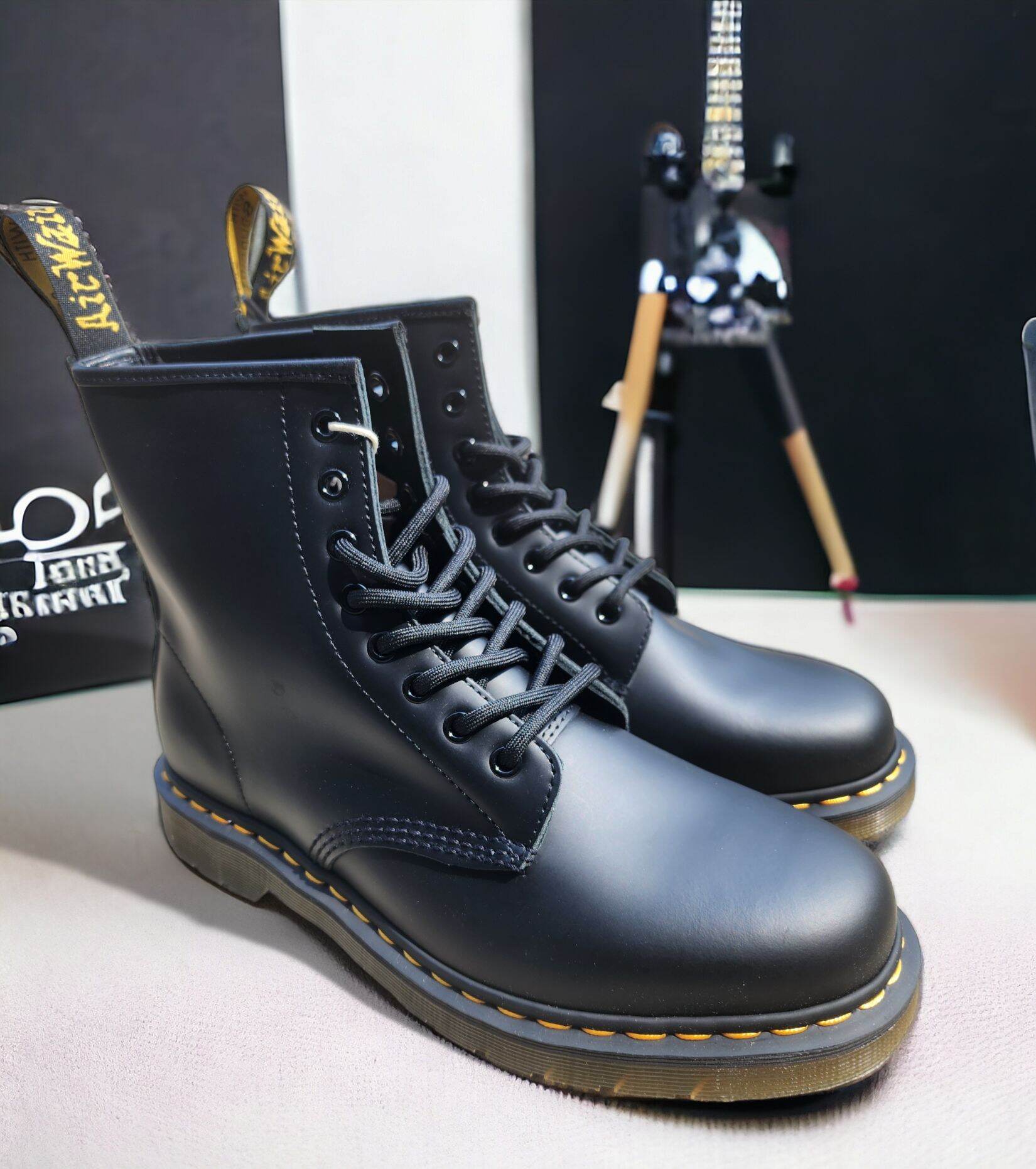 (Best selling) Docmart BOOTS Dr martens 1460 Black Smooth classic ...