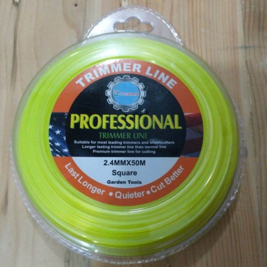 Tali Senar untuk Mesin Potong Rumput Gendong 2,4mm x 50 meter | Lazada ...