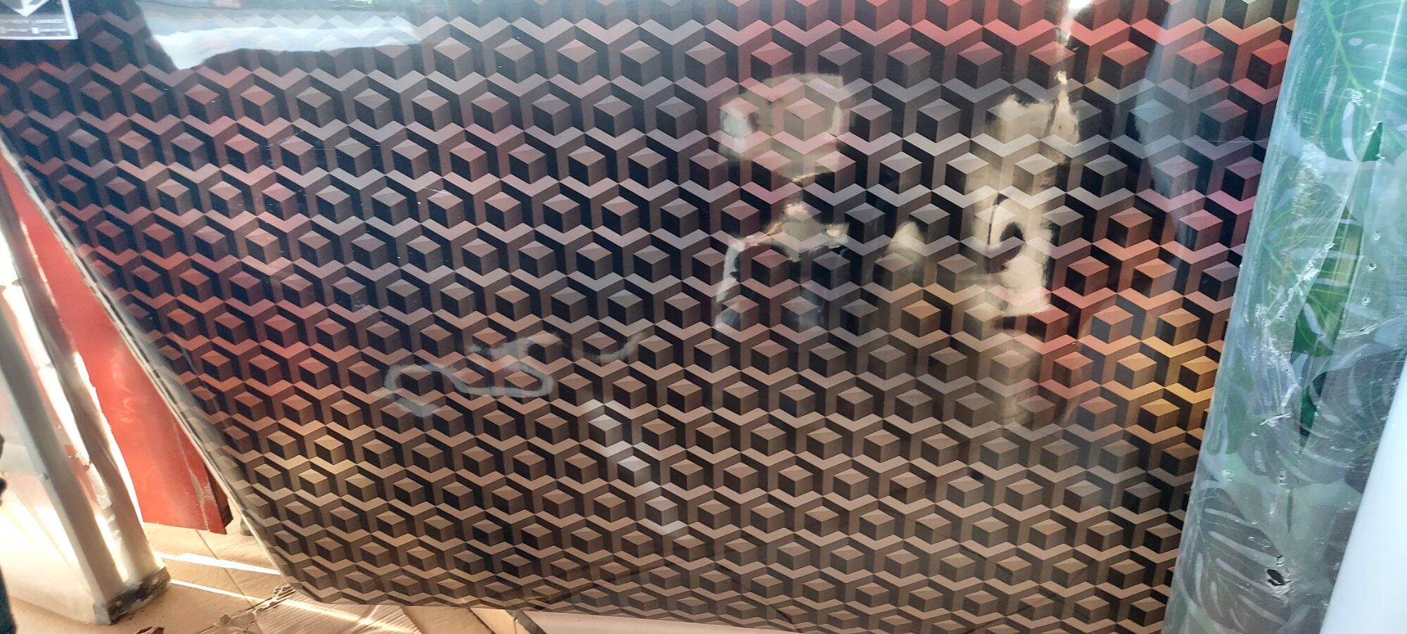 FIBER PAGAR MOTIF KUBUS GLOSSY | Lazada Indonesia