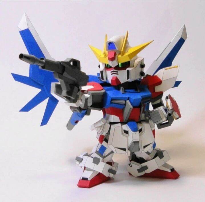 DIY Papercraft SD GAT-X105BFP Build Strike Gundam Paper Model | Lazada ...
