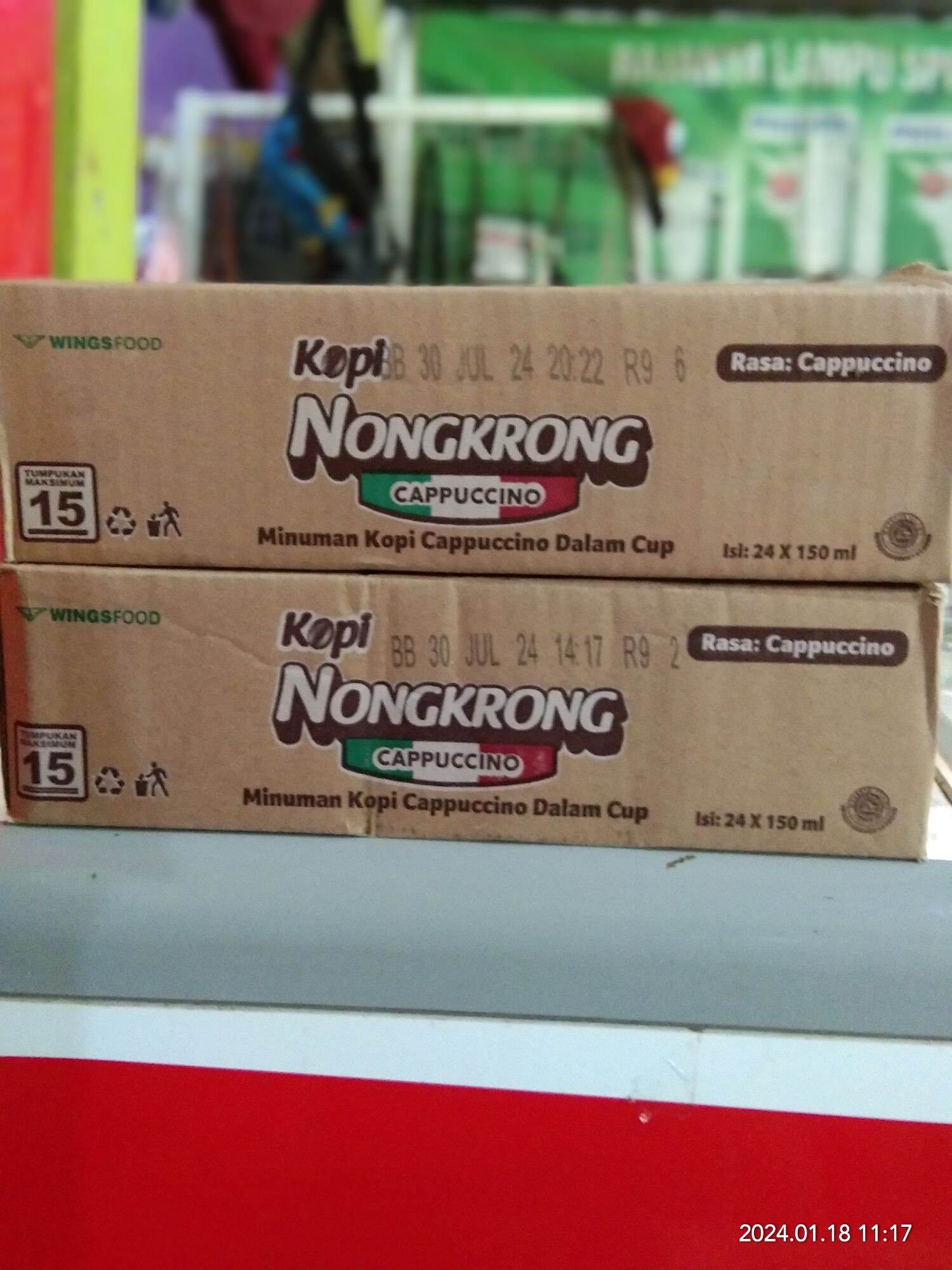 Teh Rio 1 Dus 24 cup/ Power F 1 Dus 24 cup/ Kopi Nongkrong 1 Dus 24 cup ...