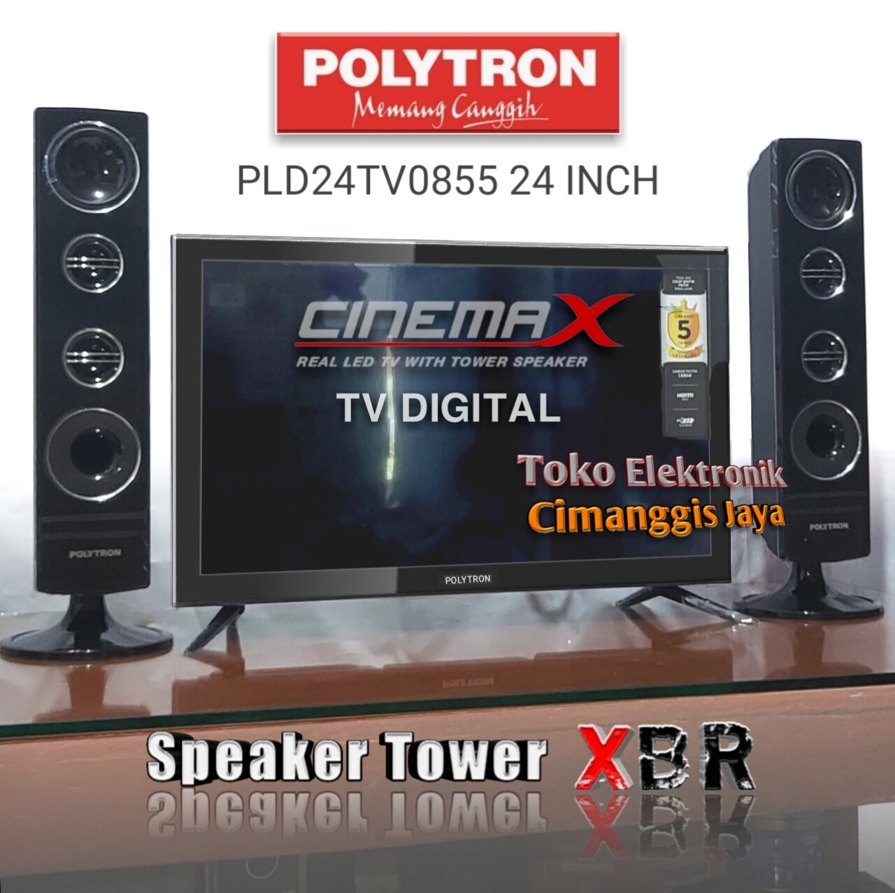 TV LED POLYTRON 24 INCH CINEMAX | Lazada Indonesia