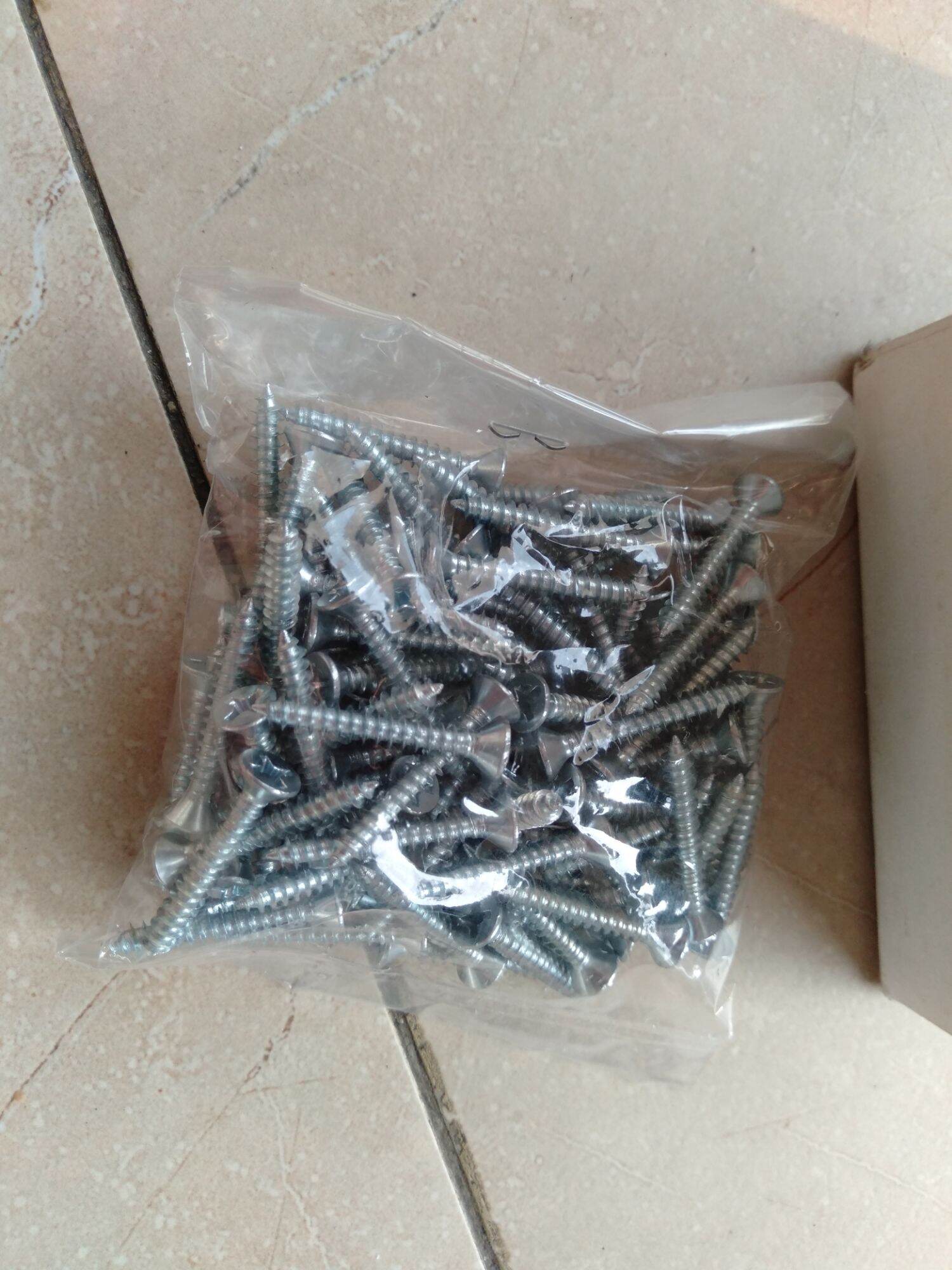 skrup self tapping putih 2cm per 100(6 x 3/4inch) | Lazada Indonesia