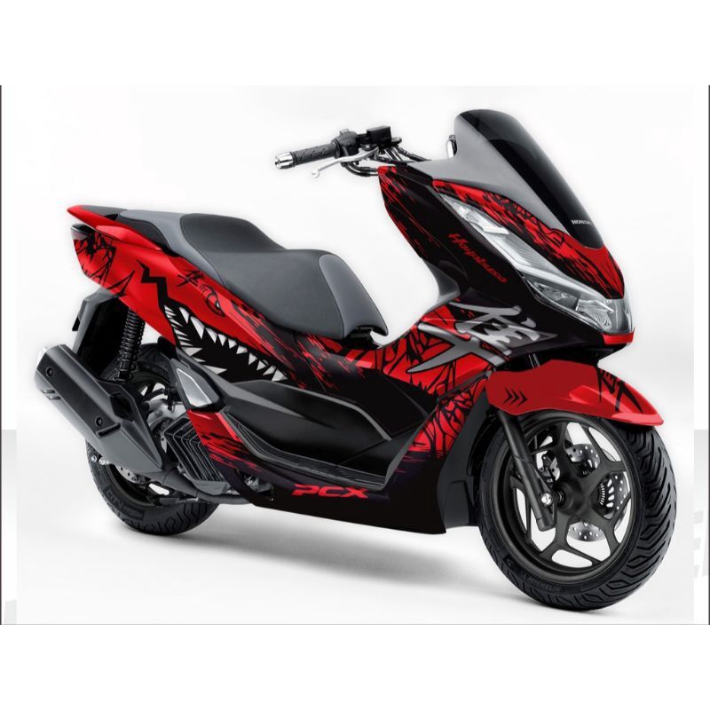 Decal pcx 160 stiker full bodu striping variasi motor honda pcx ...