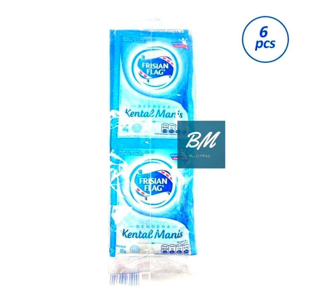 Susu Kental Manis Frisian Flag 6 Sachet / SKM Susu Bendera Kental Manis ...