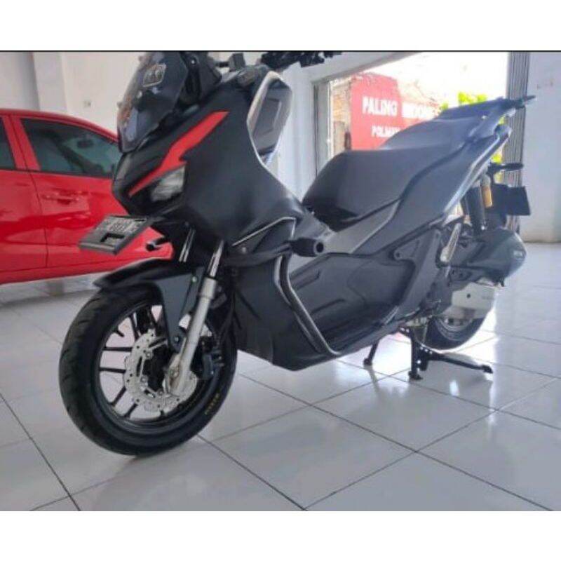 TUBULAR CRASHBAR HONDA ADV 150 / CRASHBAR ADV150 + JALU FRAME SLIDER ...