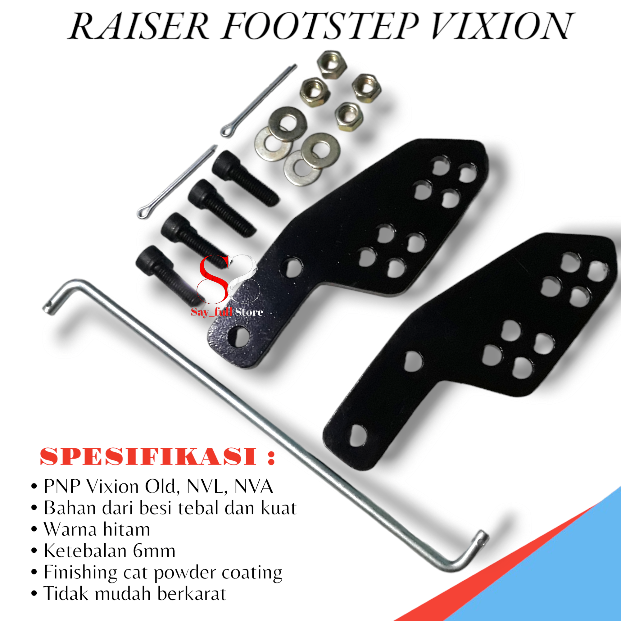Raiser Footstep Yamaha Vixion Nva Nvl Bracket Peninggi Foot step Viksen ...
