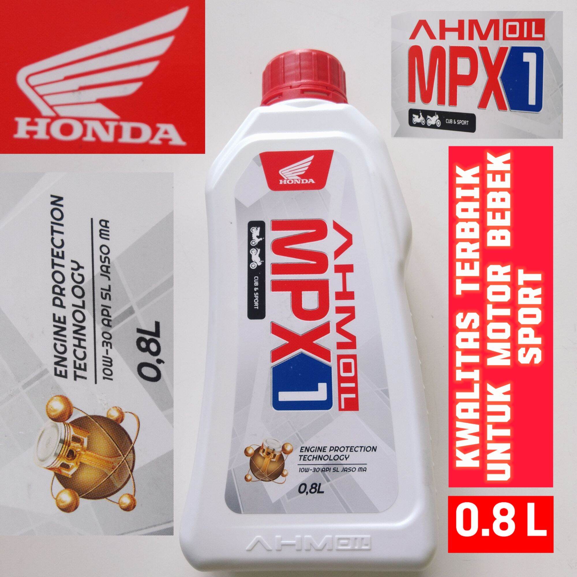 1 BOTOL OLI MPX1 0.8 L MOTOR BEBEK dan SPORT OLI MPX 1 AHM | Lazada Indonesia