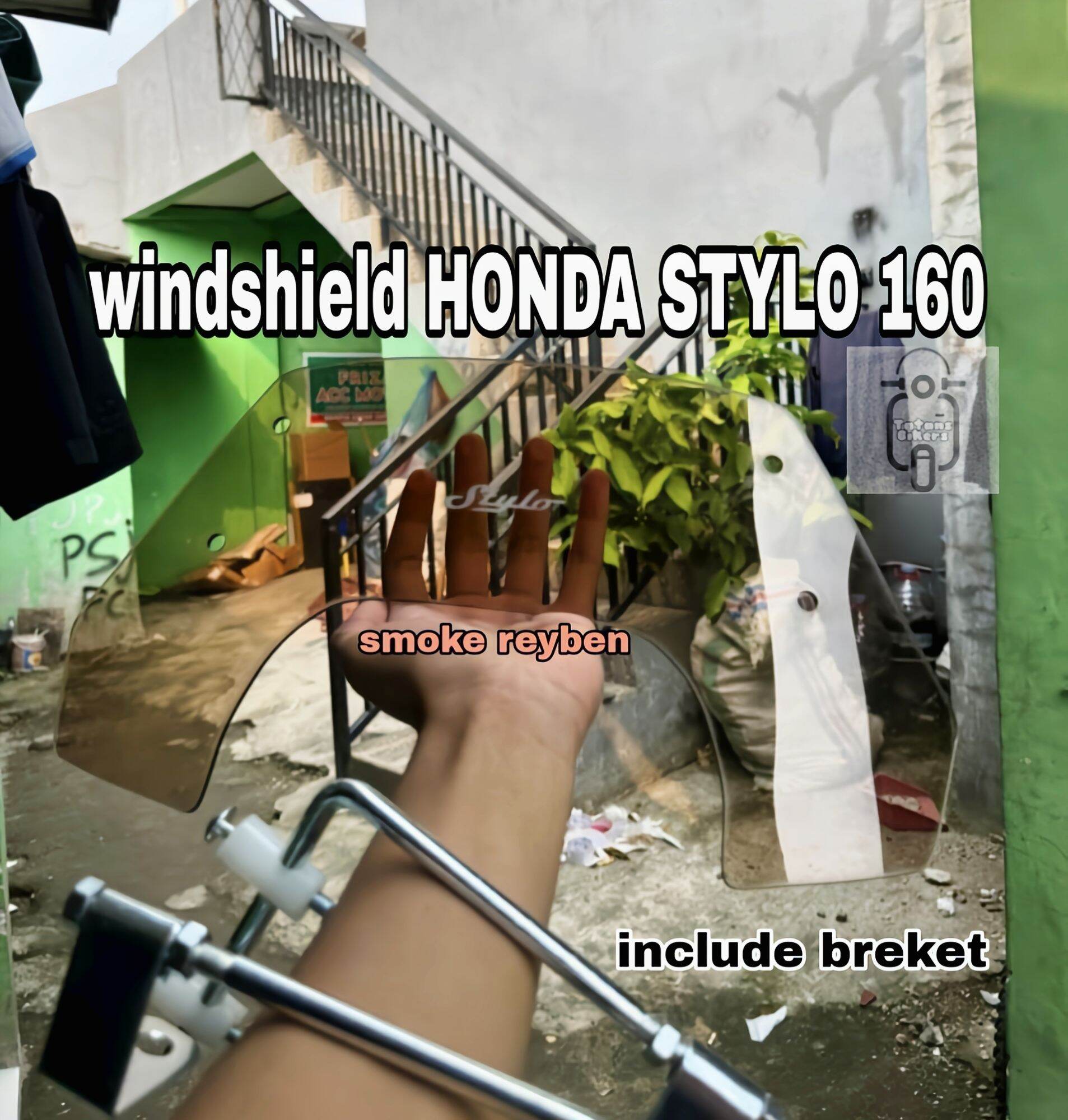 visor windshield tadah angin HONDA STYLO 160 akrilik tebal | Lazada ...