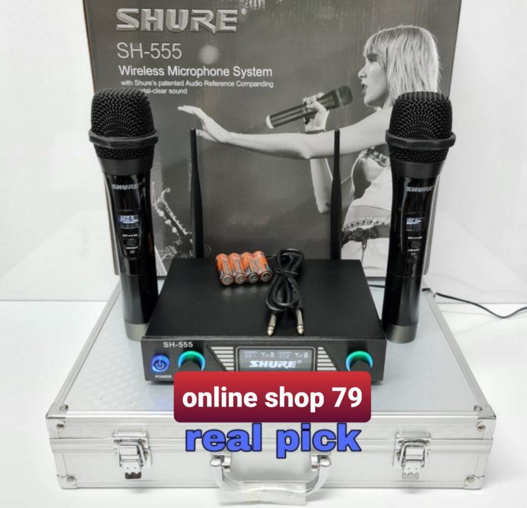 SHURE SH 555 PROFESIONAL WIRELESS MICROPHONE SYSTEM | Lazada Indonesia