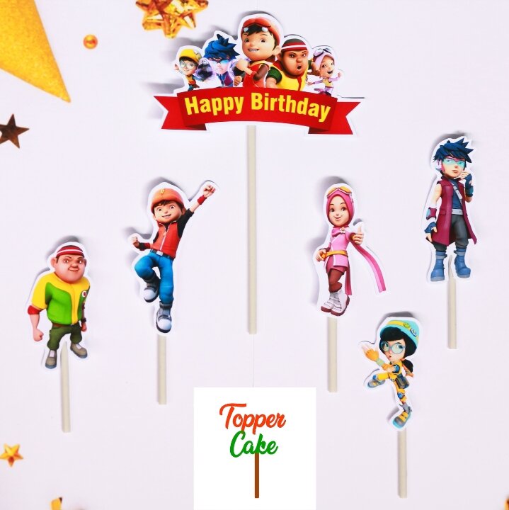 Topper Cake Boboiboy / Ingin COD? silakan chat dulu | Lazada Indonesia