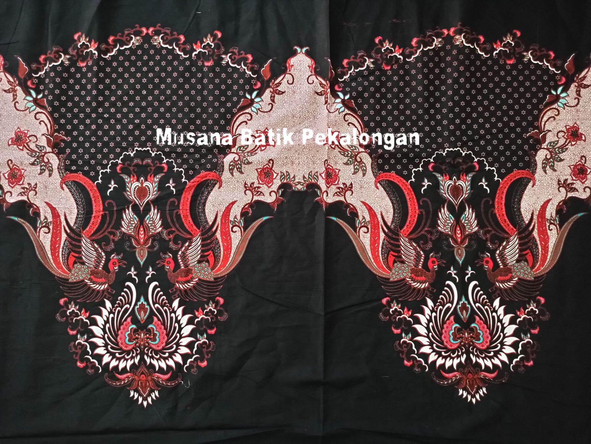 kain batik printing motif bunga teratai cendrawasih kembar ht | Lazada ...