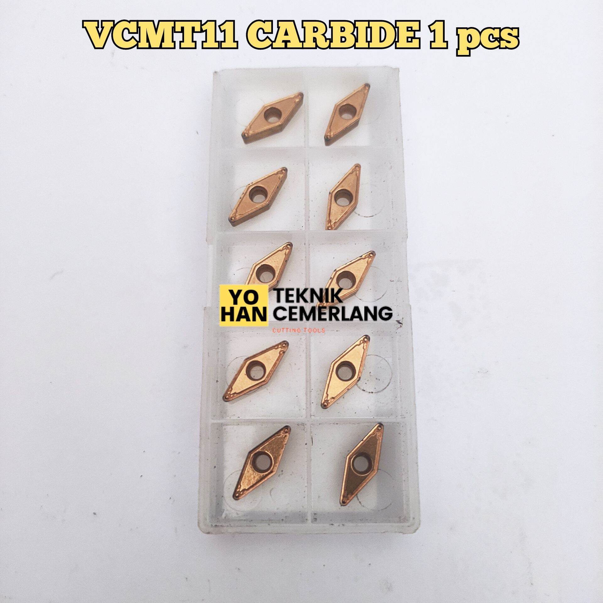 VCMT 11 insert bubut luar cocok untuk holder bubut SVJBR1212H11 mata ...
