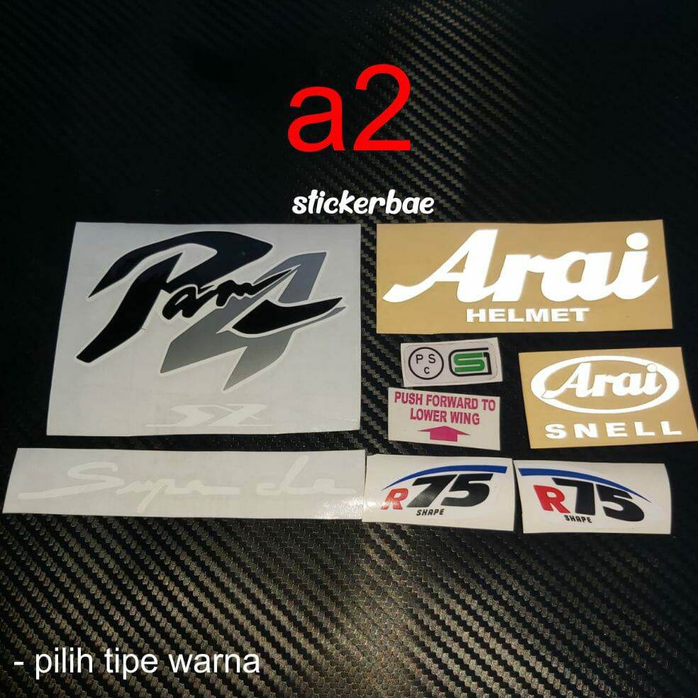 STIKER ARAI RAM 4 STICKER HELM ARAI LENGKAP | Lazada Indonesia