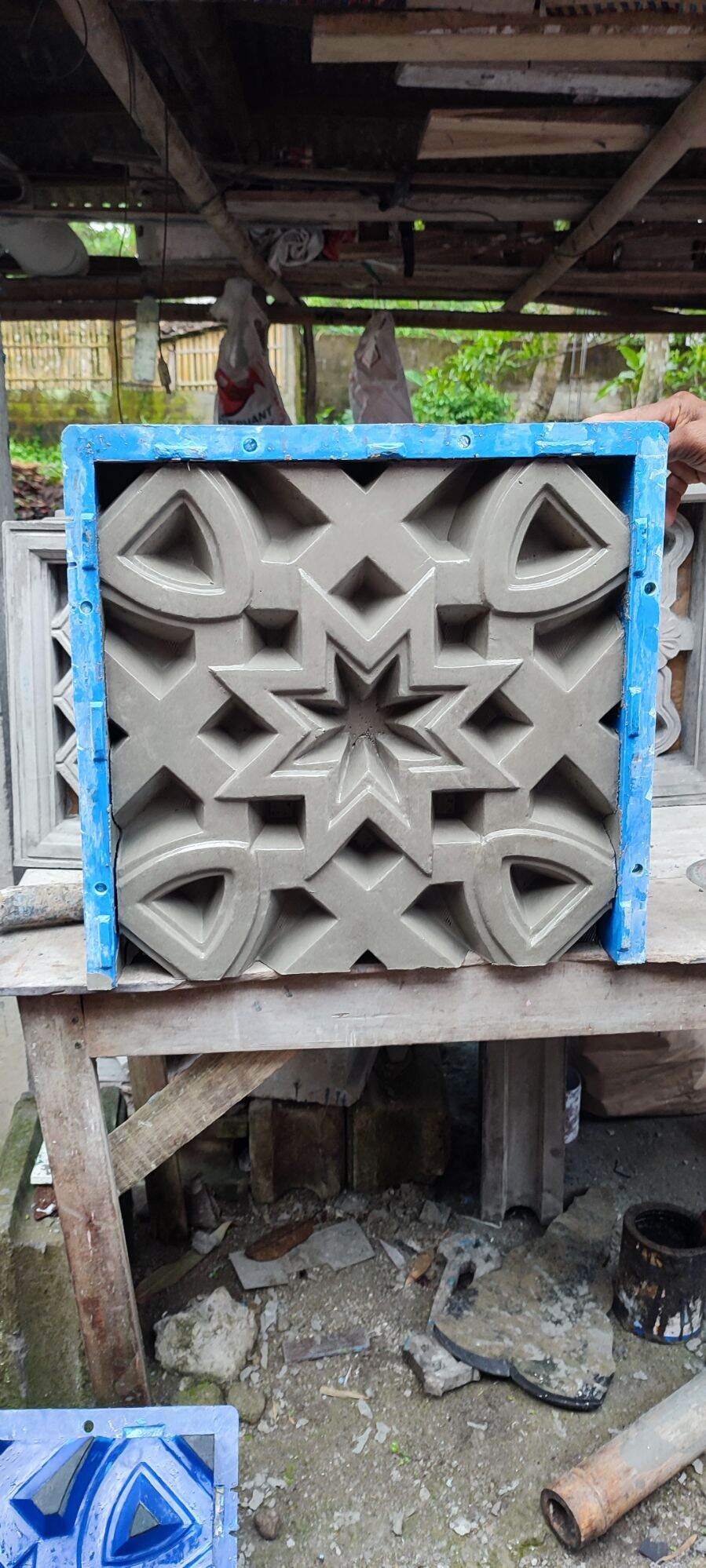 cetakan loster ukuran 40x40 krawangan 2 muka | Lazada Indonesia