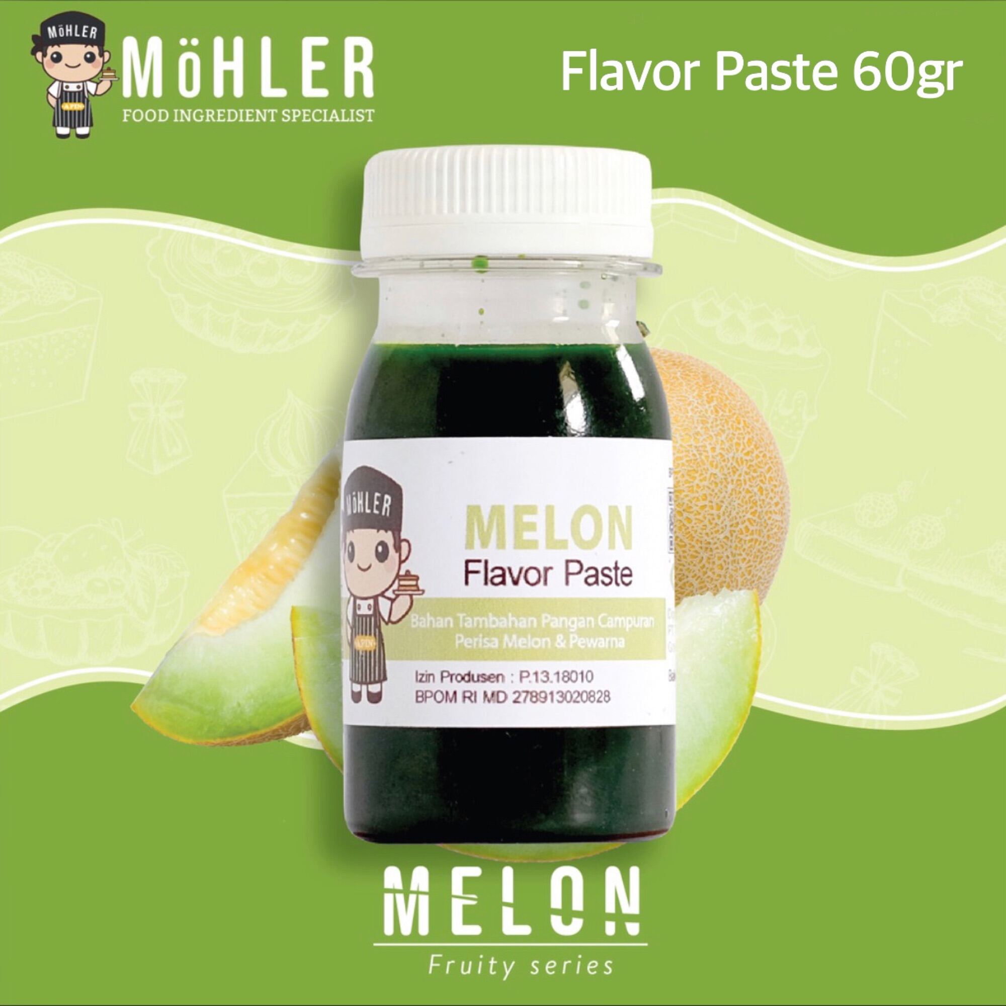 MOHLER Pasta Perisa Pewarna 60gr - MELON | Lazada Indonesia