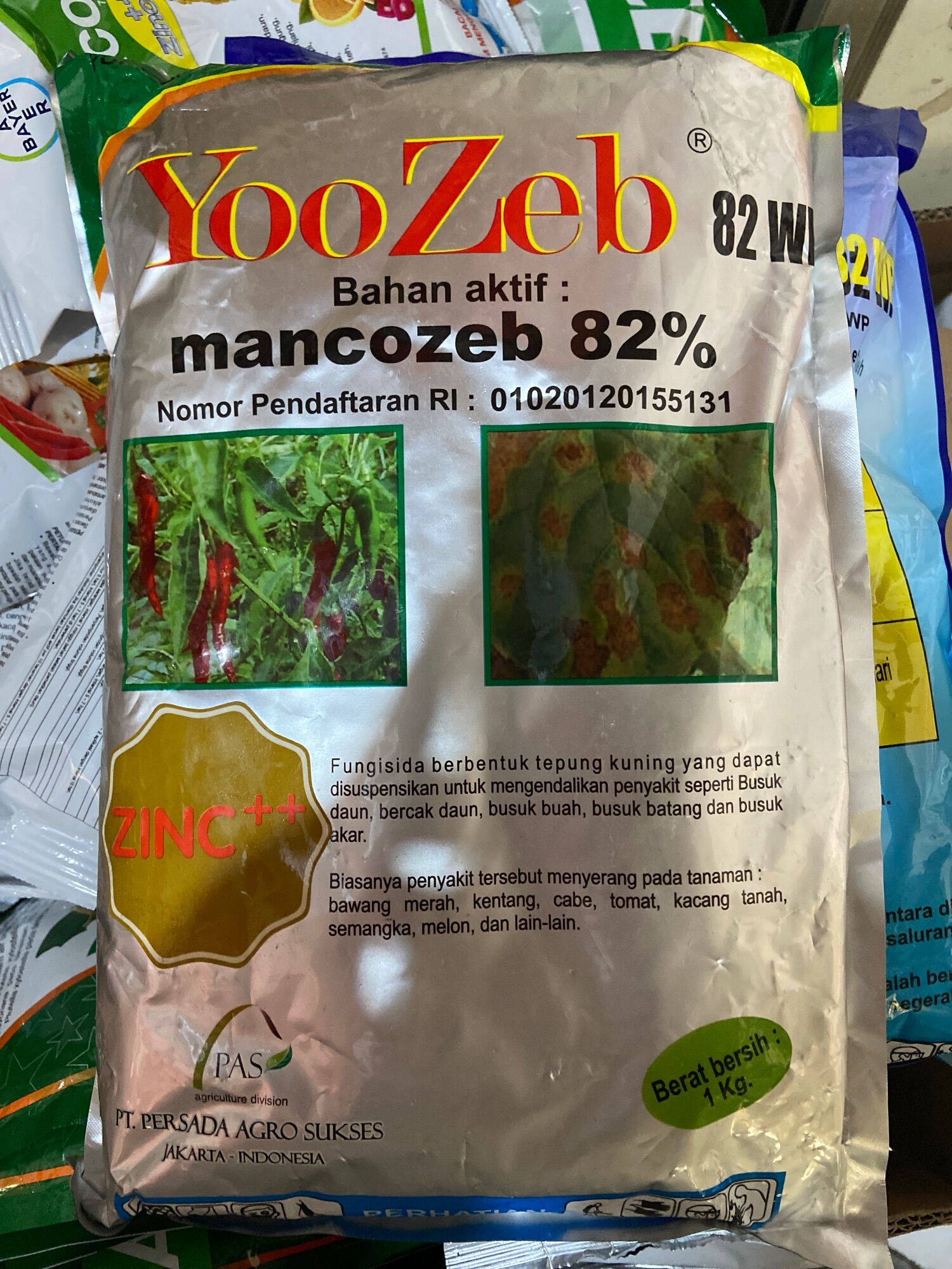 Fungisida yoozeb kuning kemasan 1kg mancozeb 82wp | Lazada Indonesia