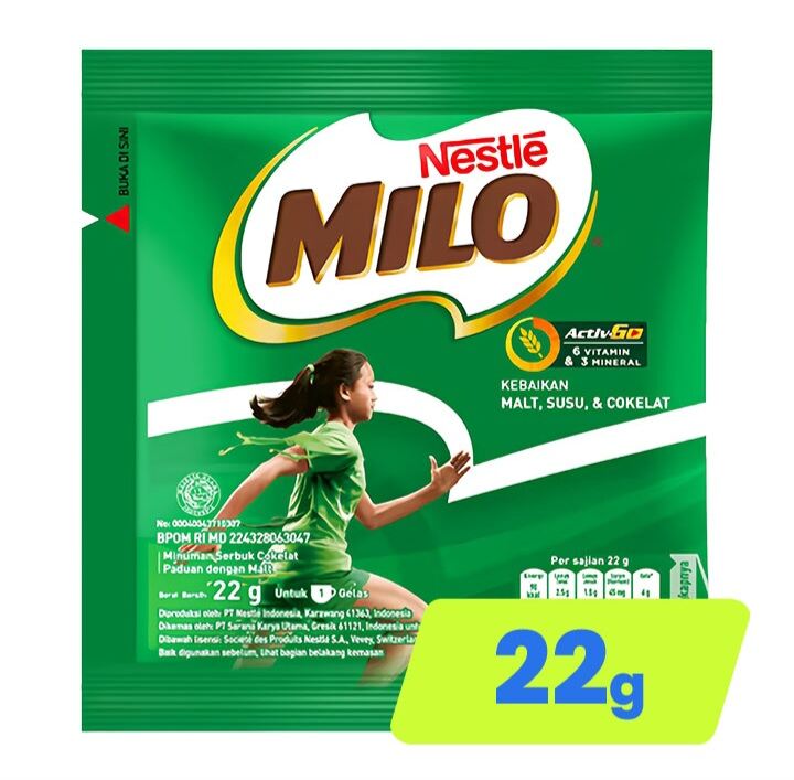 Milo Activ Go Sachet 22 Gram 1 Renceng | Lazada Indonesia