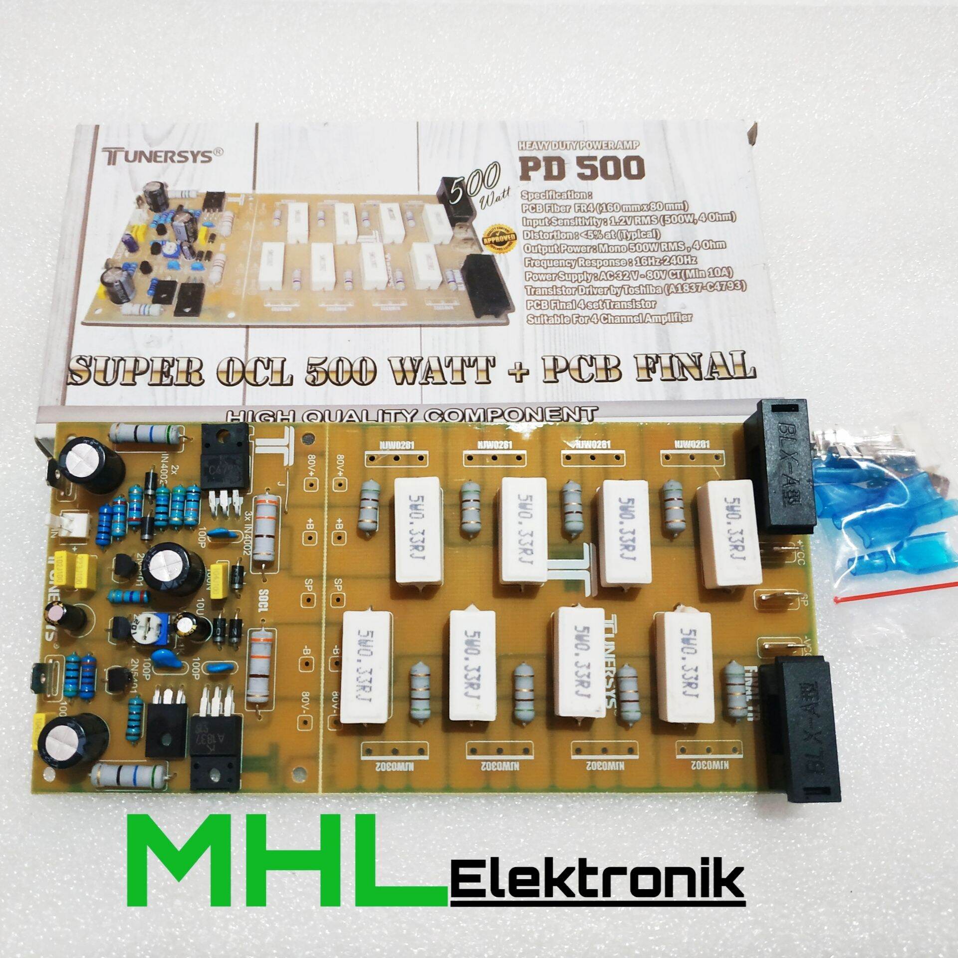 Kit Power Amplifier SOCL 504 Plus Line Final 4 Set Tansistor Final PCB Fiber PD 500 Tunersys ...