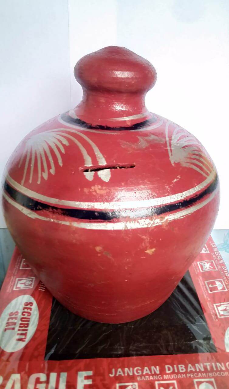 TERJUMBO,,,,!!!! CELENGAN TANAH LIAT CELENGAN TABUNGAN UKURAN 24 CM ...