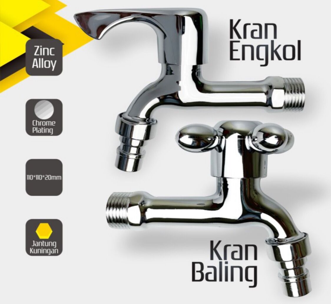 promo kran taman 1/2 inch stanlis keran mesin cuci kran air kran tembok ...