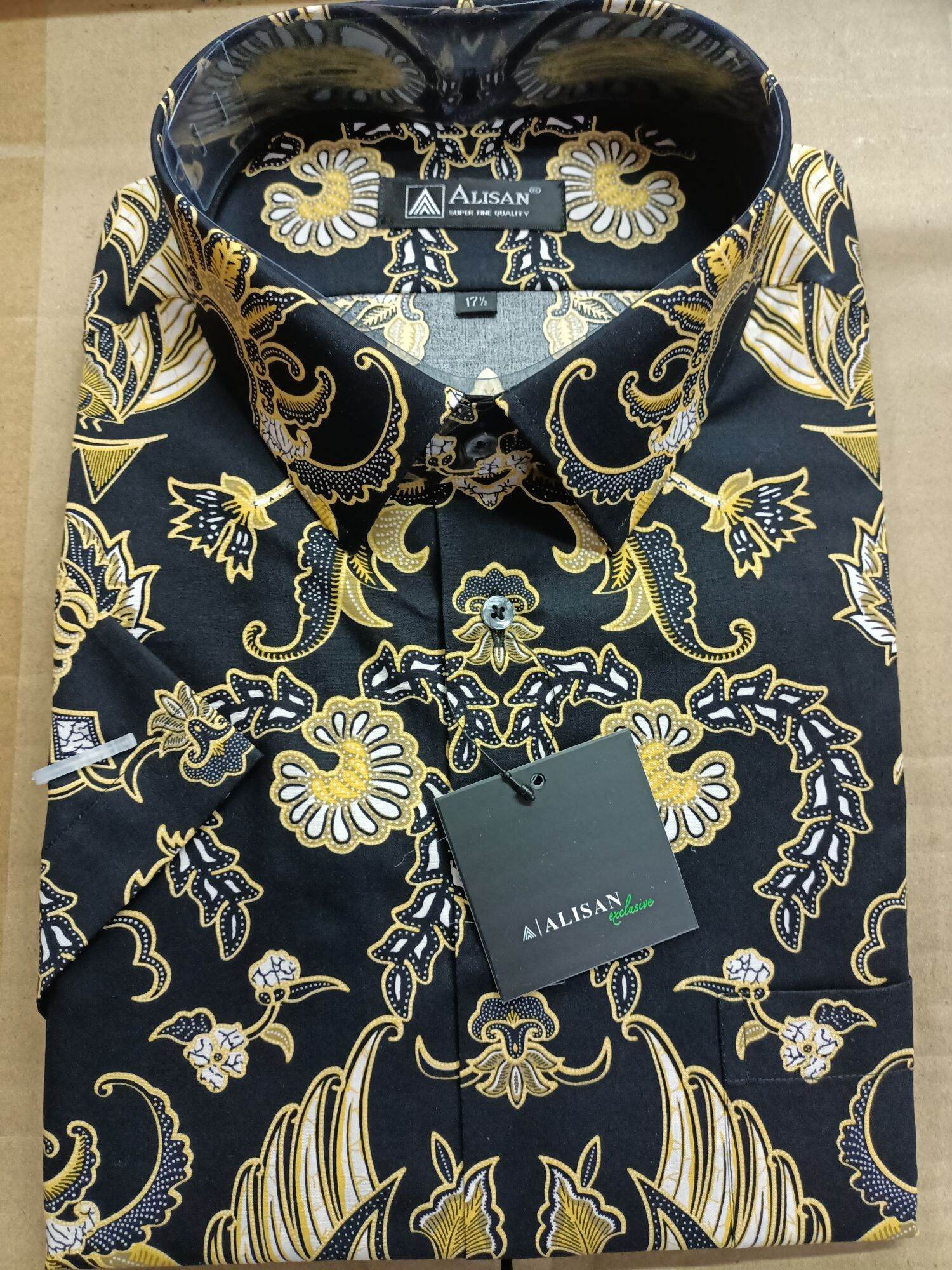 KEMEJA ALISAN MOTIF BATIK LENGAN PENDEK JUMBO // KEMEJA BATIK JUMBO ...