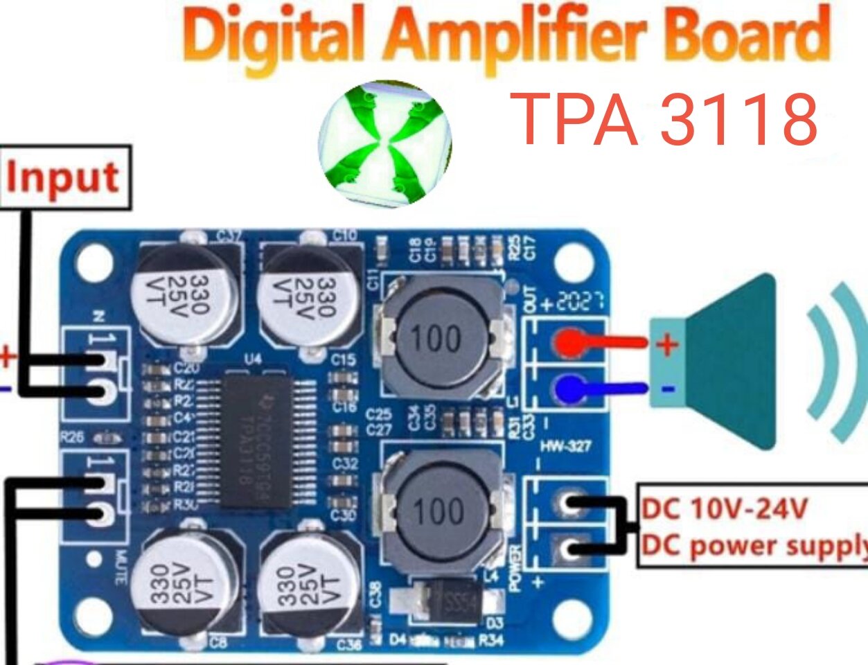 Modul Audio Amplifier IC TPA 3118 BTL 60 Watt | Lazada Indonesia