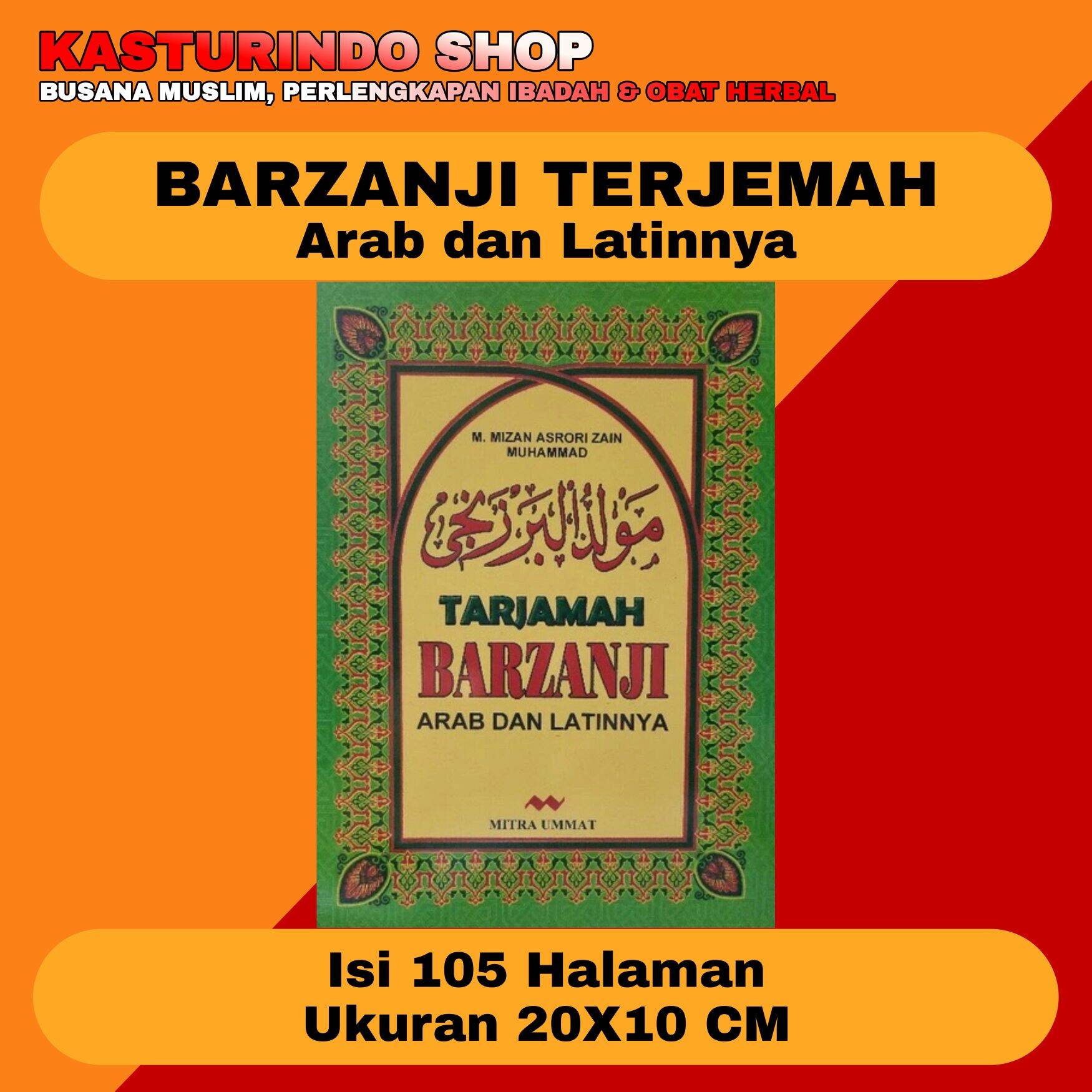 Buku Maulid Barzanji Teks Arab dan Terjemahan Isi 105 Halaman | Lazada ...