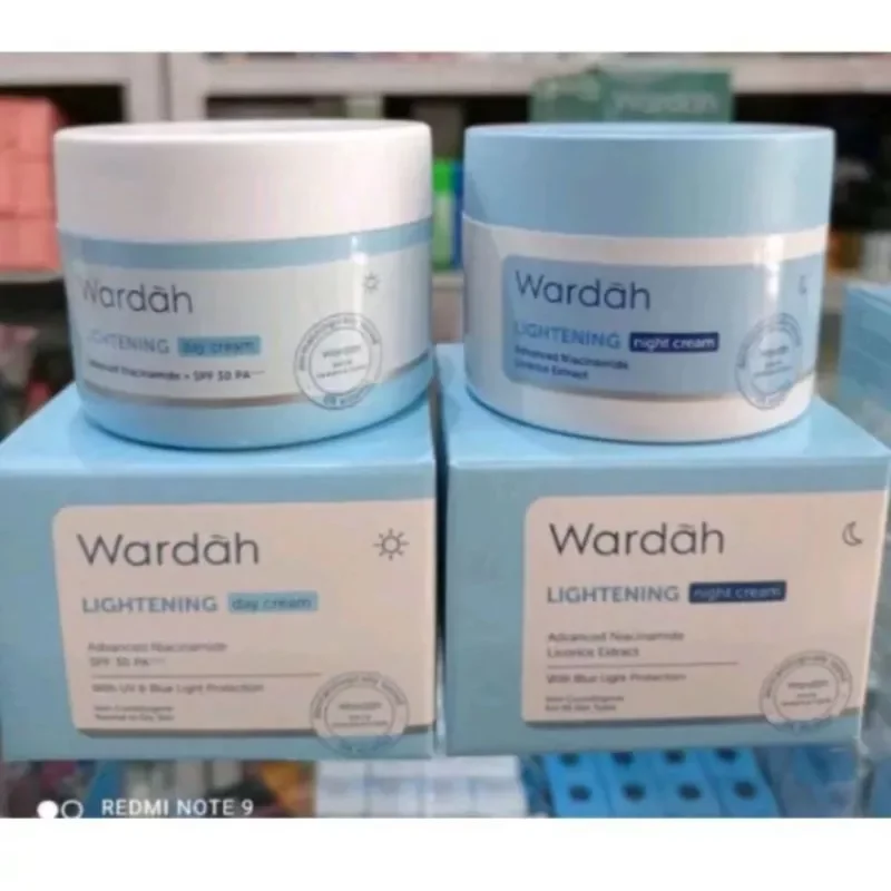 Ready paket!!;.,Wardah lightening 2in1 day cream Dan night cream ...