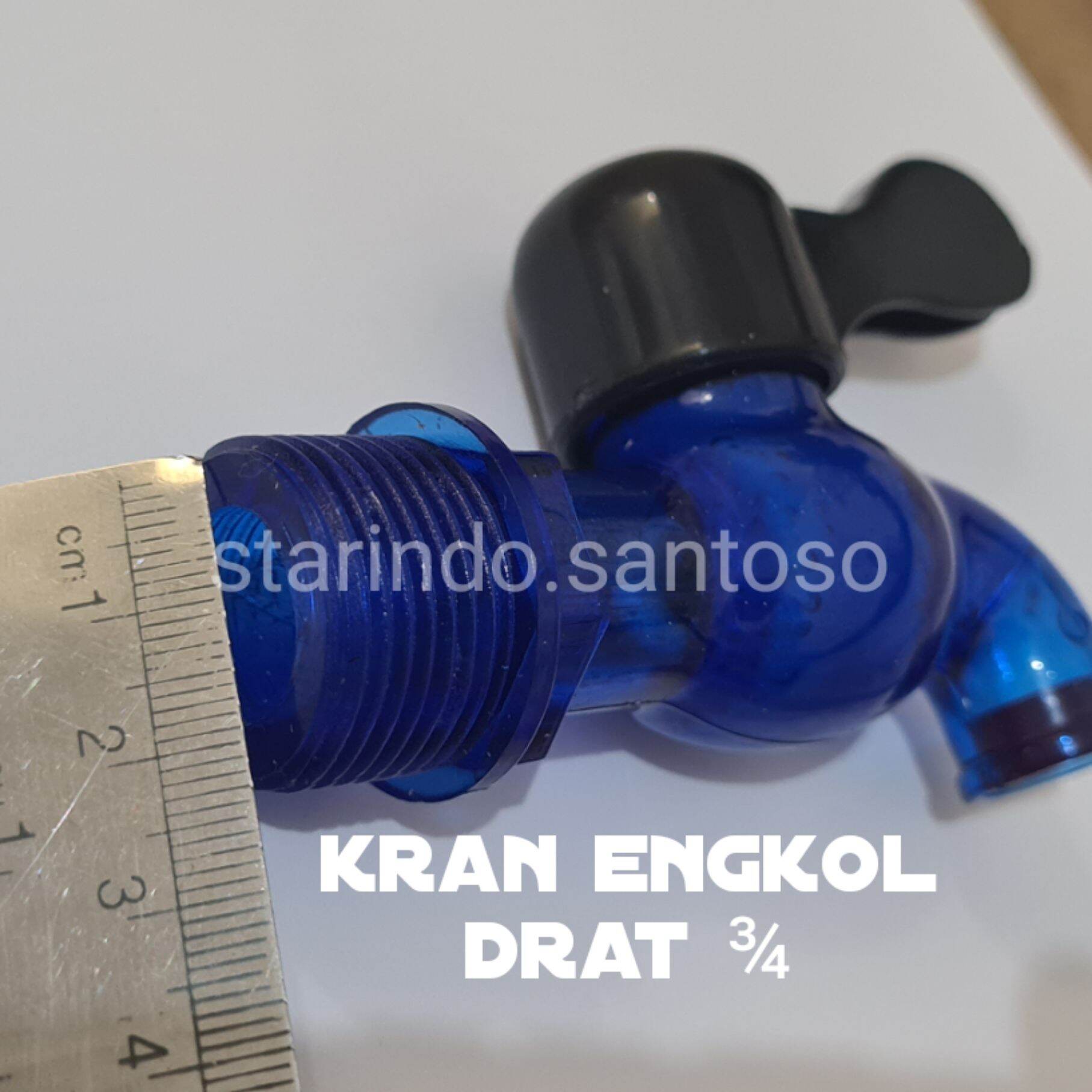 KRAN ENGKOL PVC 3/4 1/2 transparan lotus pipa air tembok | Lazada Indonesia