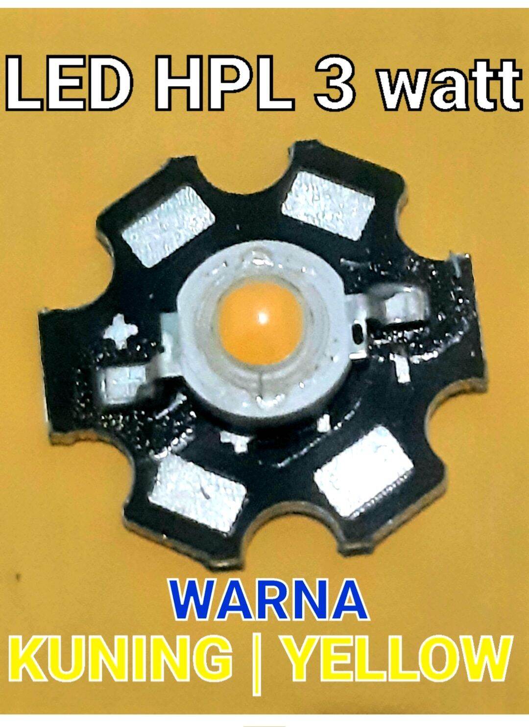 Lampu LED HPL WARNA KUNING | PUTIH + Heatsink | Lazada Indonesia