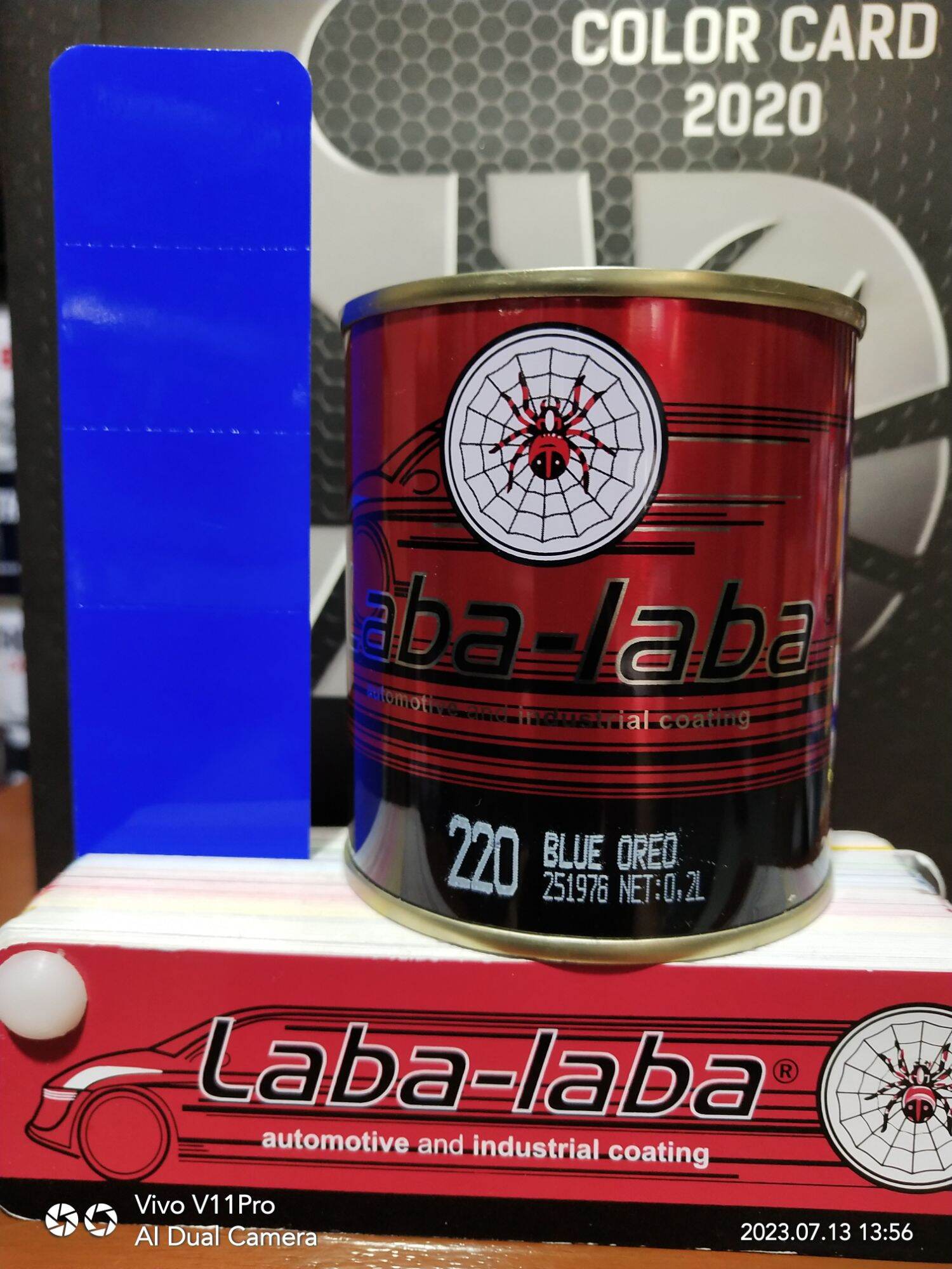 CAT DUCO OTOMOTIF SUPER GLOSS SPIDER LABA-LABA BLUE OREO ISI 200 GRAM ...