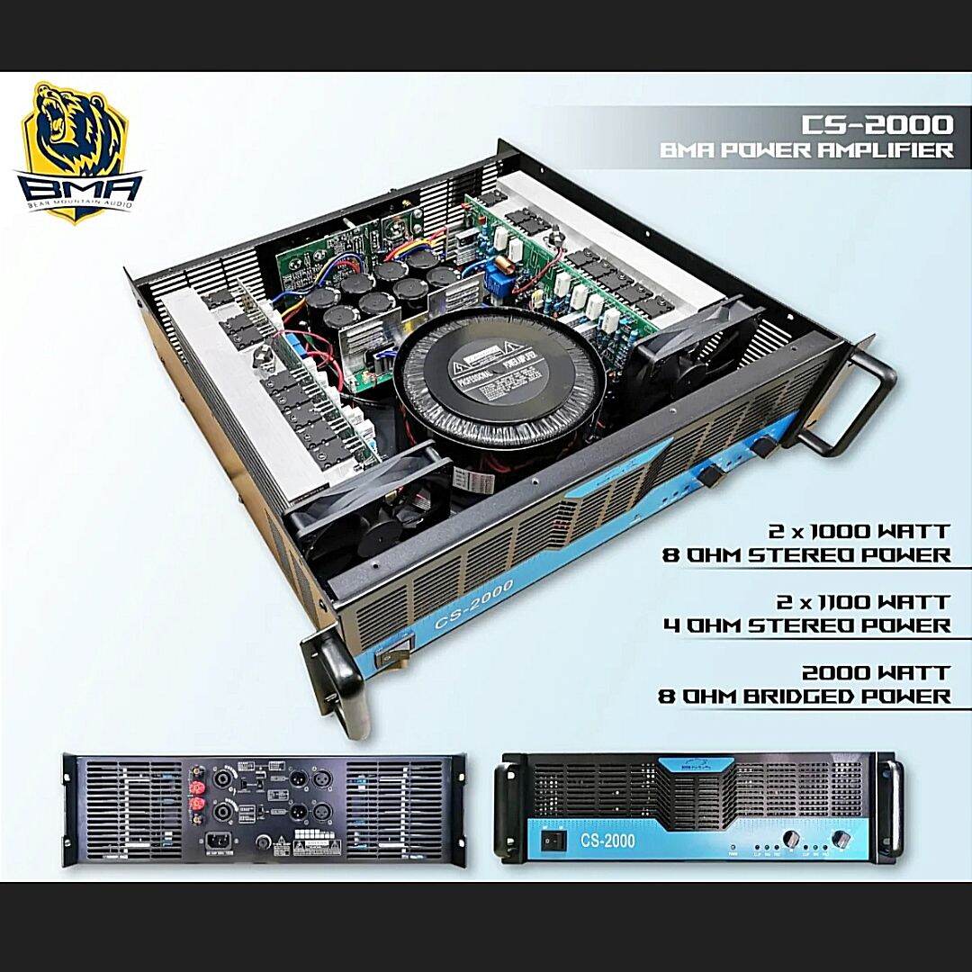 Power Amplifier BMA CS 2000 Class H 2000Watt | Lazada Indonesia