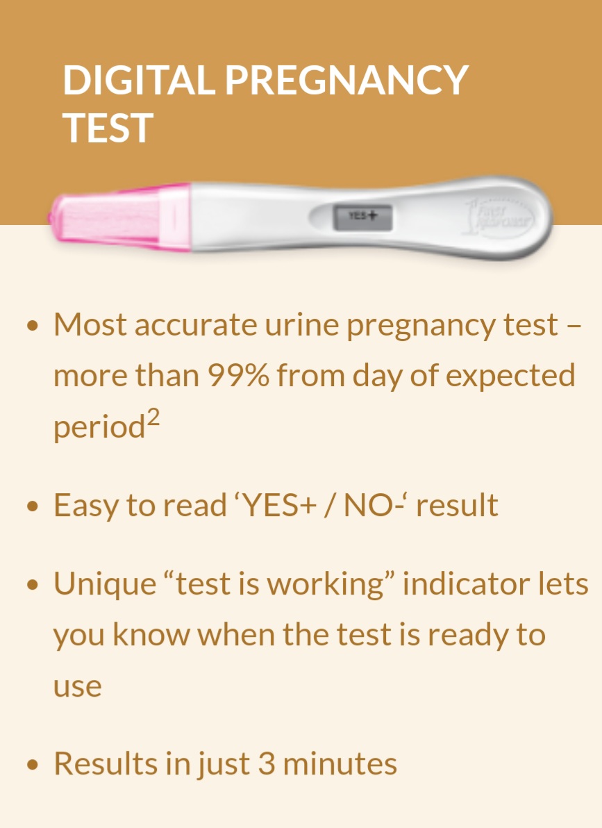 Original First Response Digital Ultra Sensitive Pregnancy Test Deteksi ...