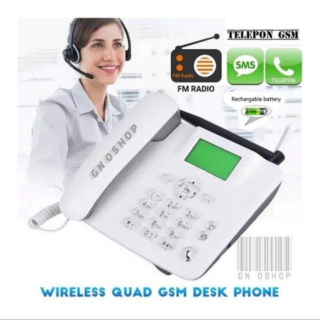Telepon GSM Rumah Kantor Telp Telpon Telephone Phone GSM Sim Card Fwt ...