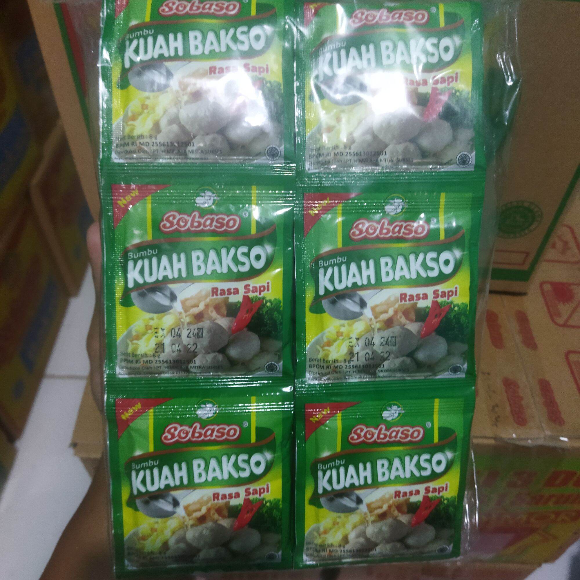 Sobaso Bumbu Kuah Bakso 8gr (1 Pack isi 120 Pcs) | Lazada Indonesia