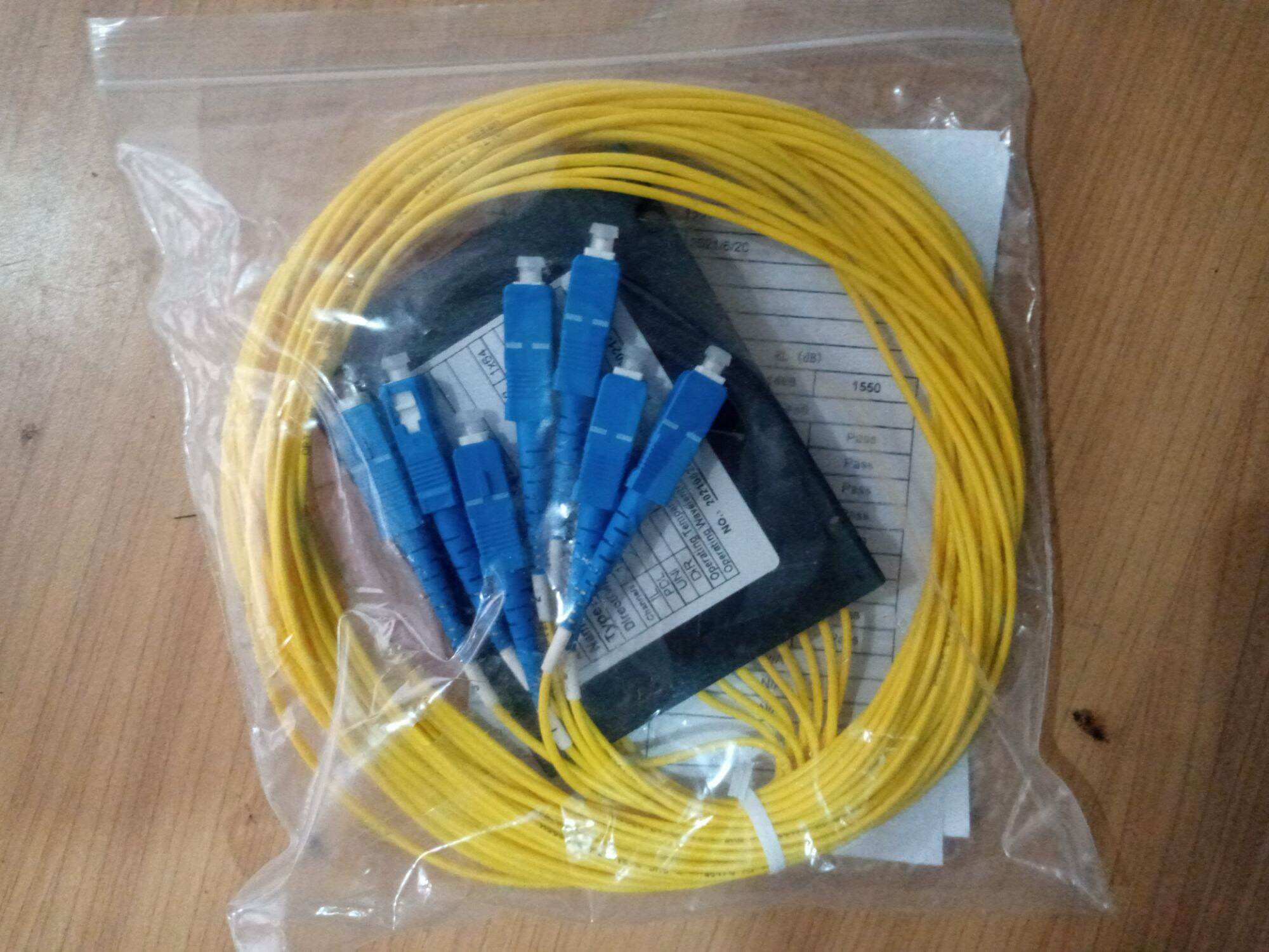 Passive Splitter 1/8 PLC Splitter Fiber Optik Spliter FO Pasif 1:8 ...