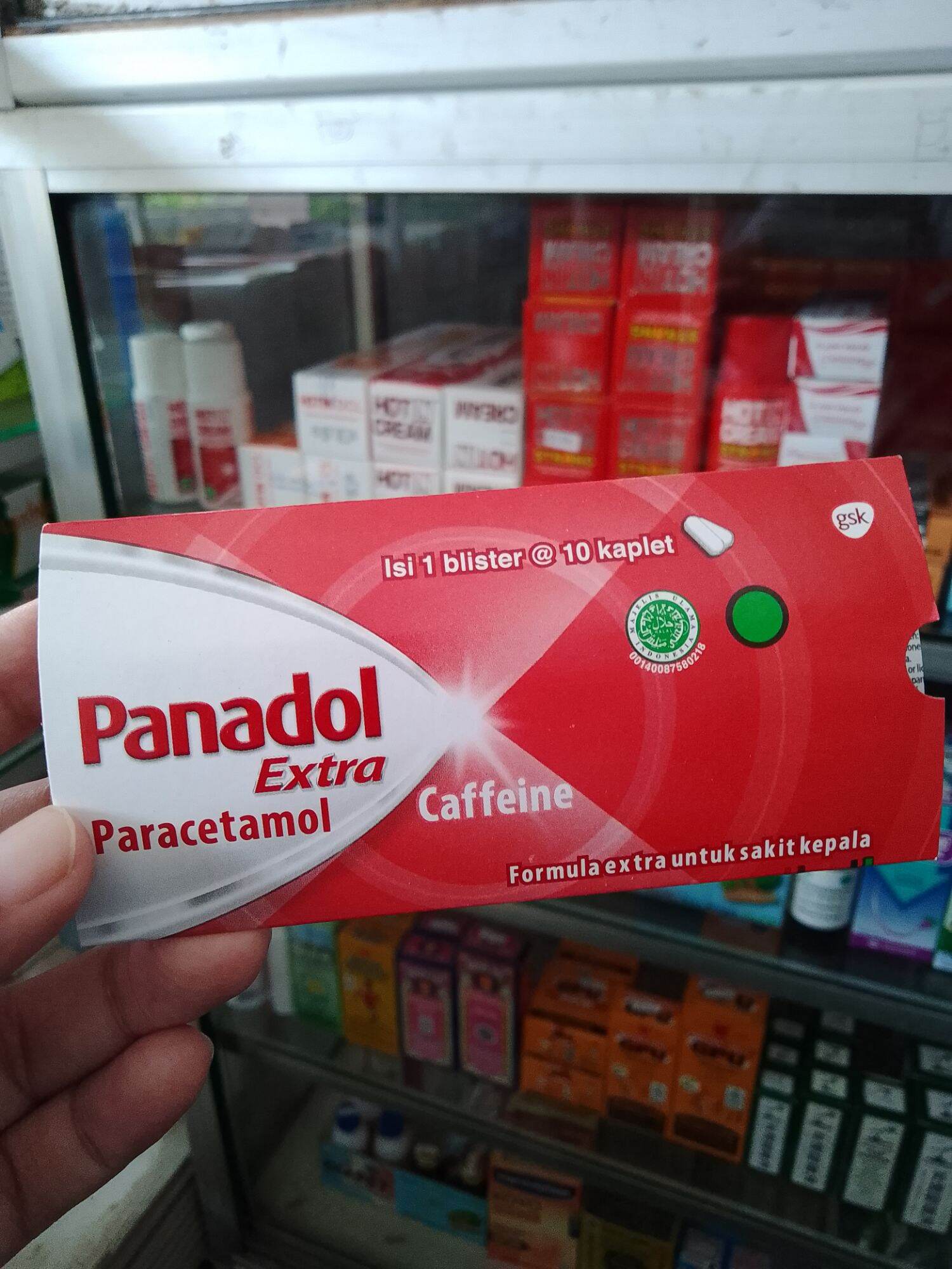 panadol extra panadol merah 1 strip isi 10 tablet | Lazada Indonesia