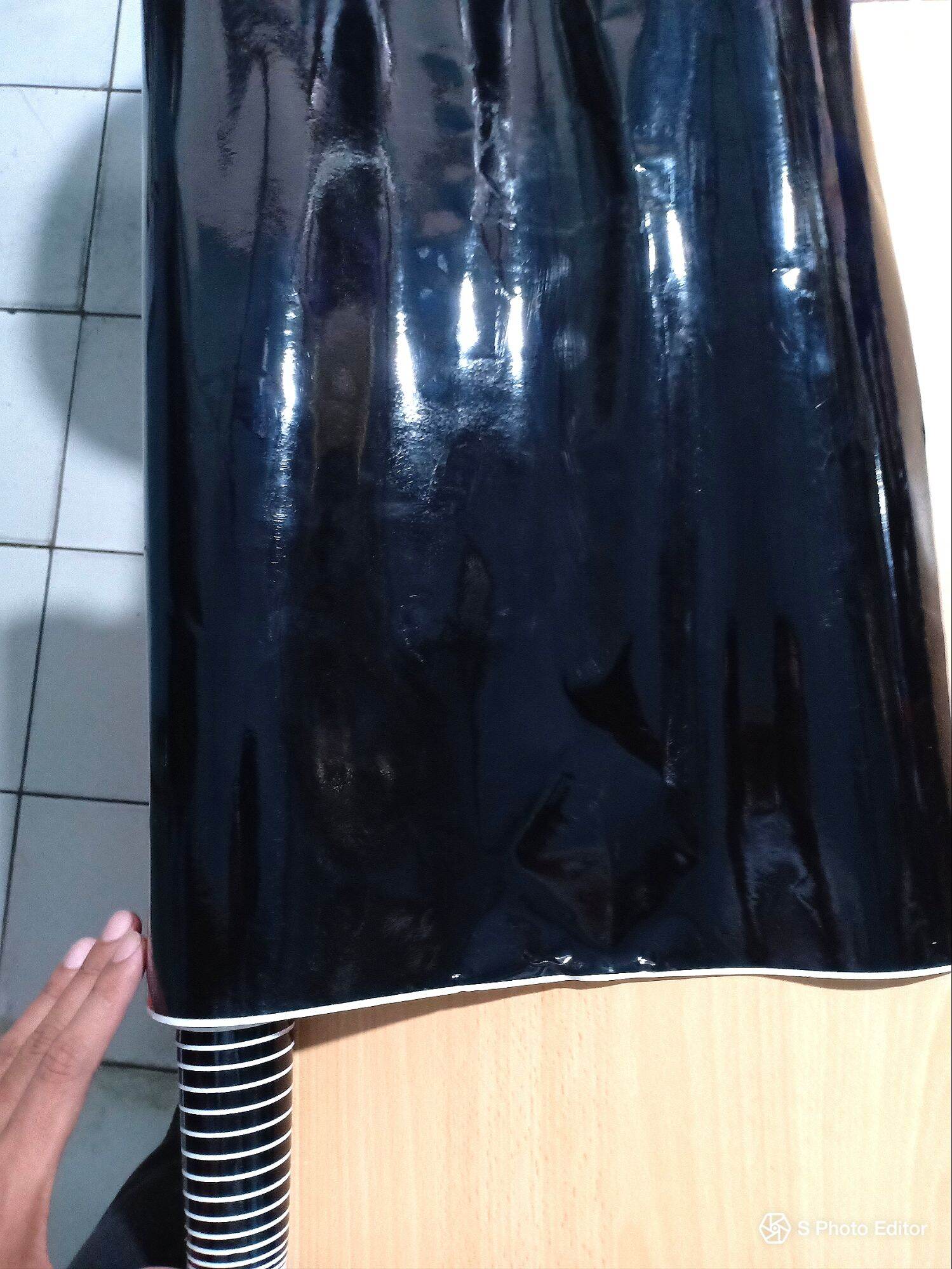 skotlet,scotlite,sticker,stiker hitam mengkilap premium impor P 50 cm L ...